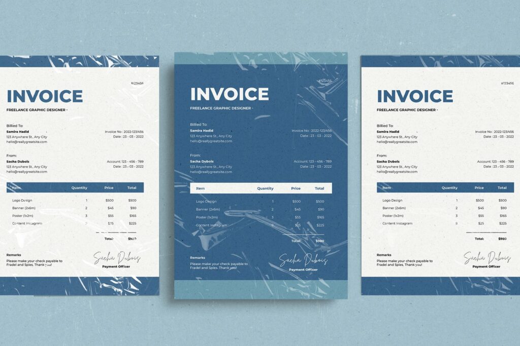 Simple Freelance Invoice – MasterBundles