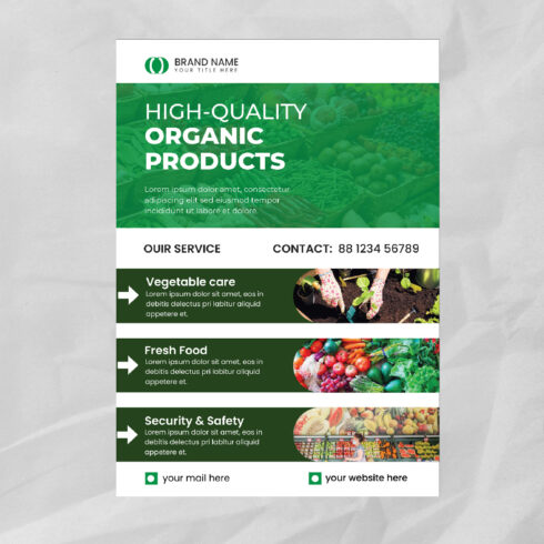 Organic Flyer Design - MasterBundles