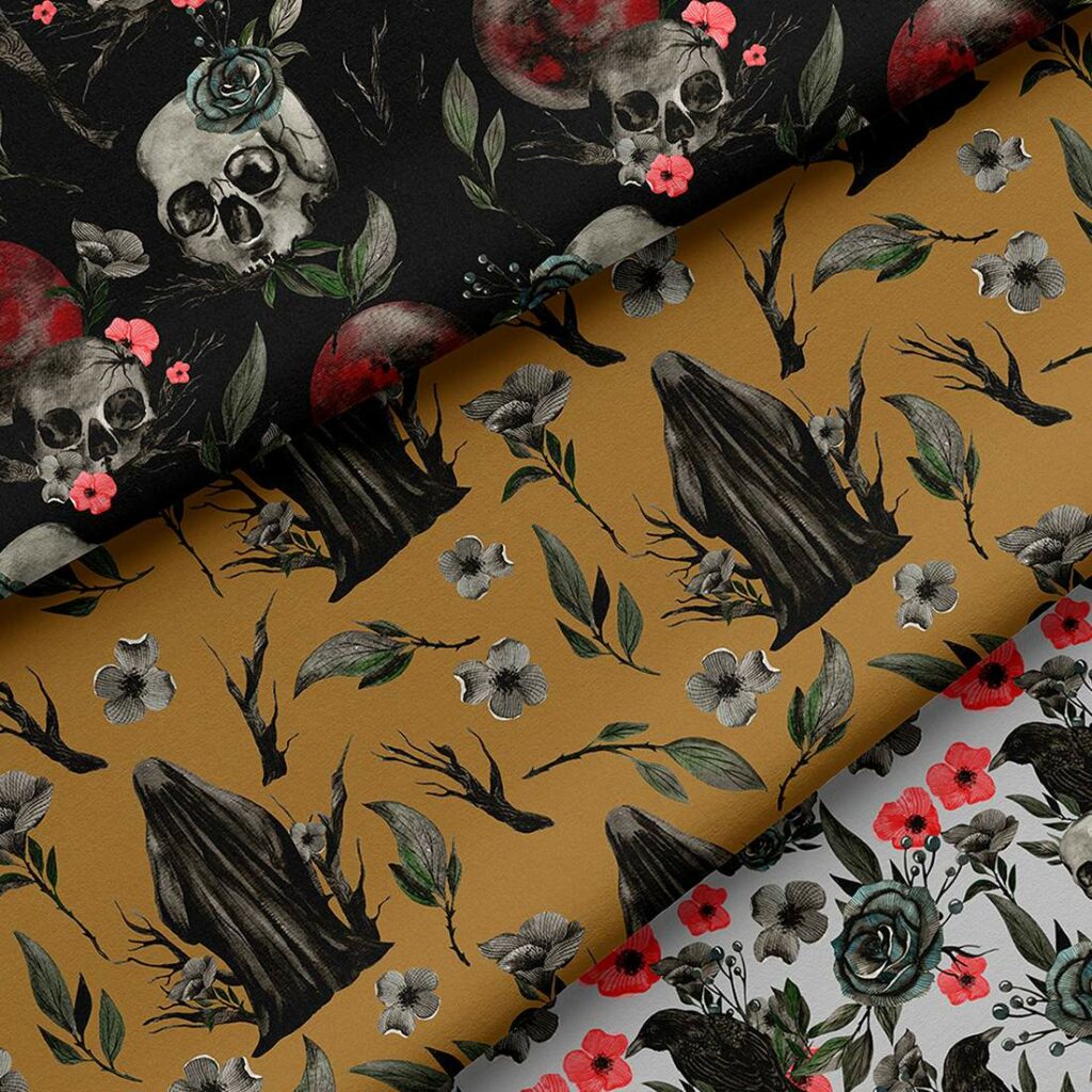 Gothic Seamless Patterns dark Vintage Paper - MasterBundles