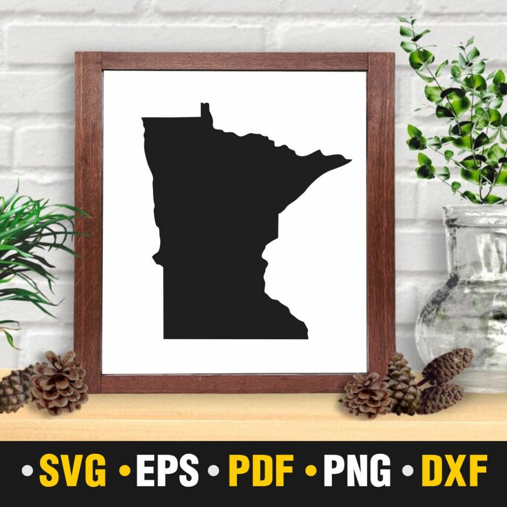 Minnesota Map SVG, PNG, PDF, EPS & DXF - Minnesota Vector Files ...