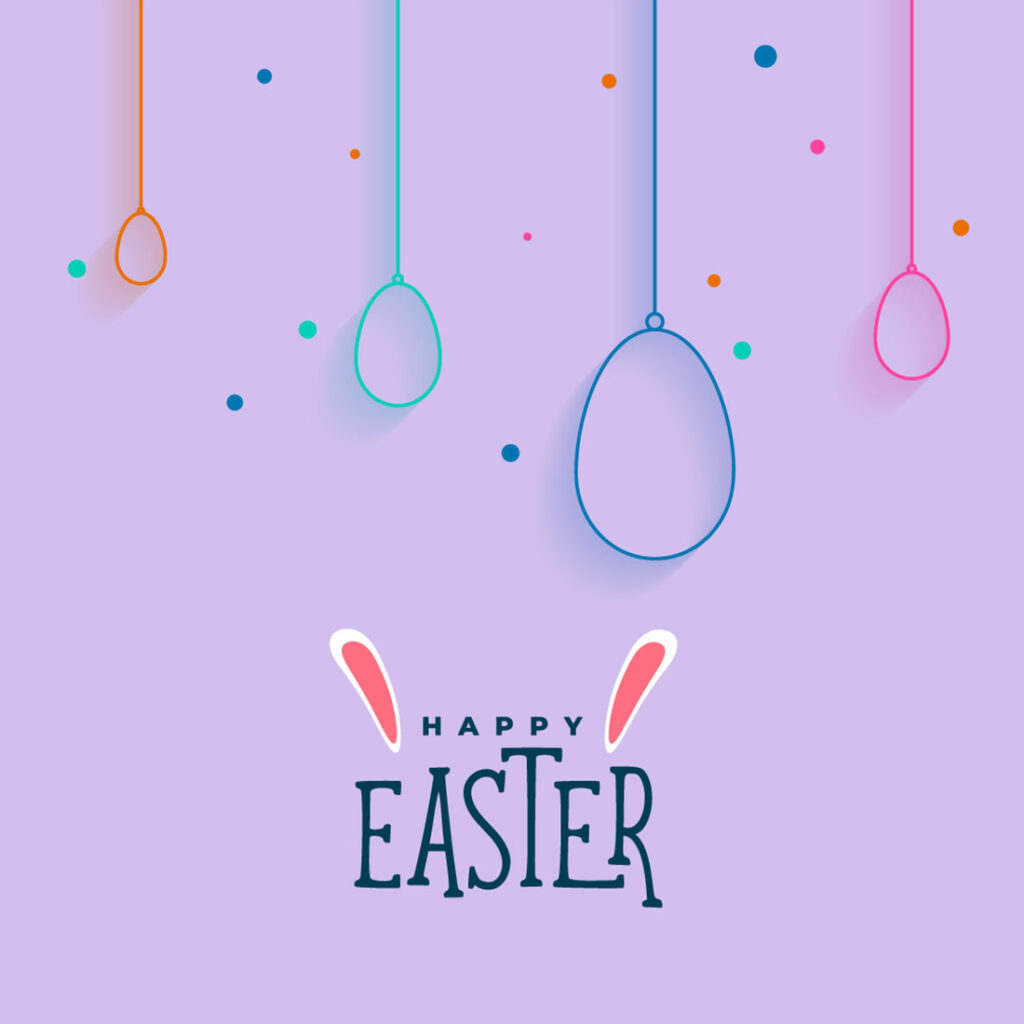 Colorful Easter poster - MasterBundles