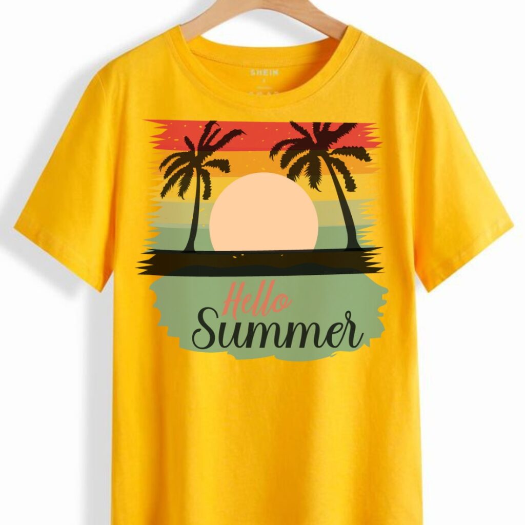 Hello Summer High Resolution T Shirt Design - MasterBundles