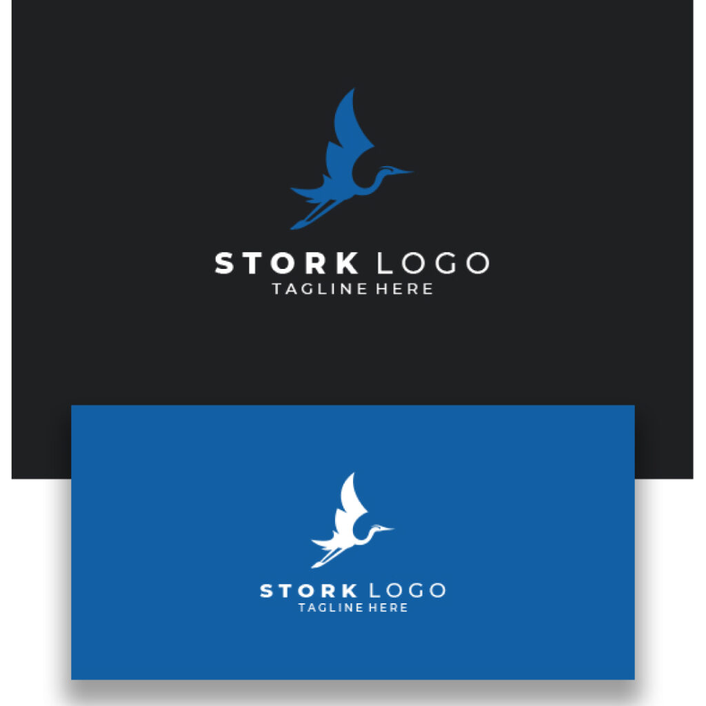 Stork Logo Design - MasterBundles