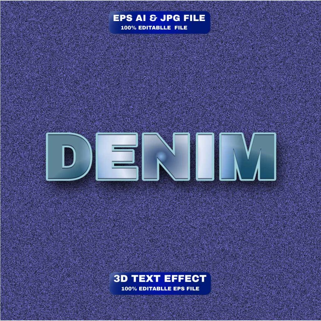 Denim Background,3d text effect, text effect, 3d text, typography ...