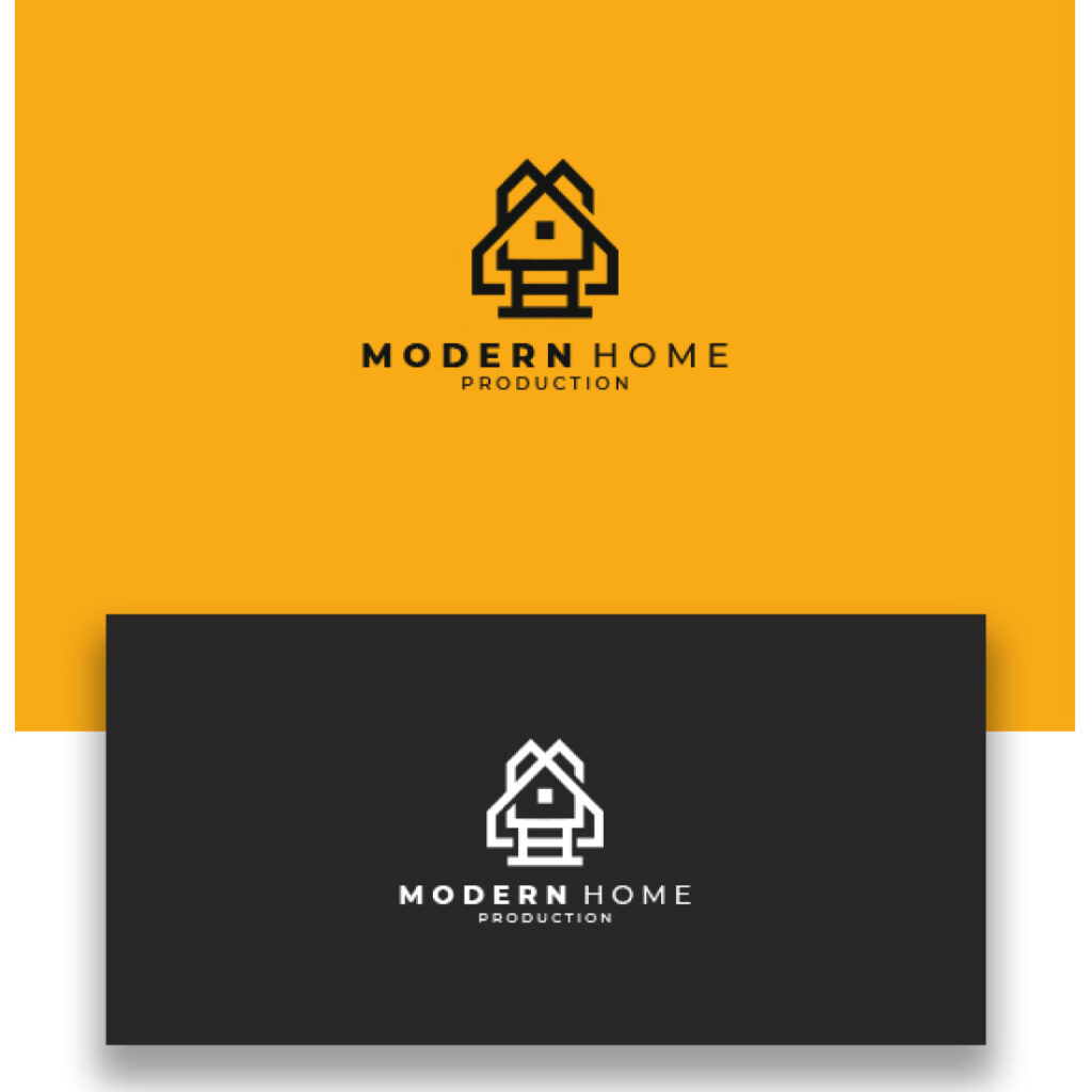Modern Home Logo Design - MasterBundles