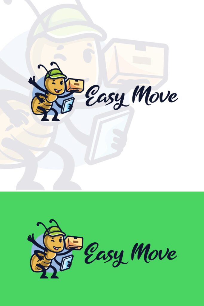Easy Move - Ant Caracter Mascot Logo - MasterBundles