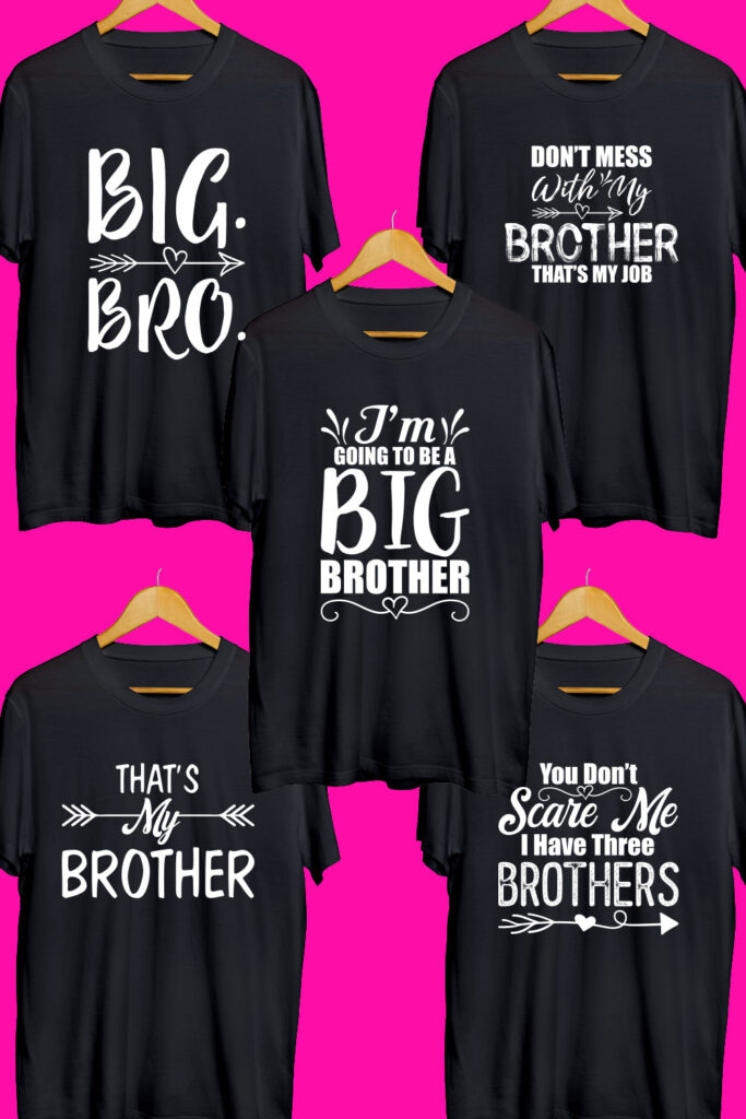 Brother\'s Day SVG T Shirt Designs Bundle - MasterBundles