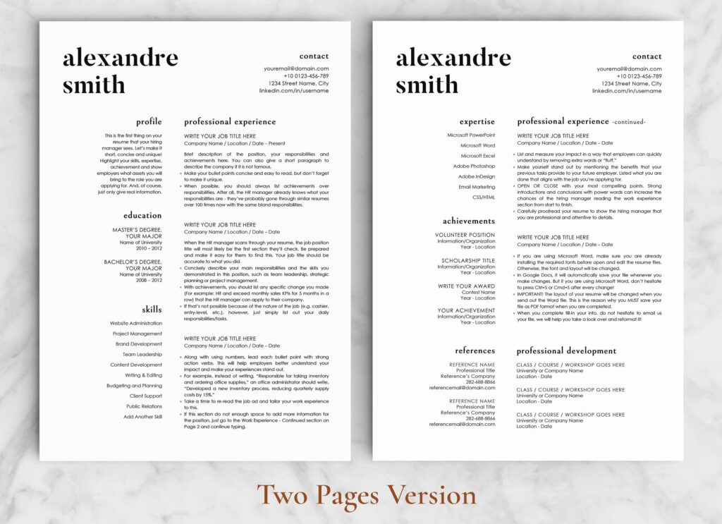 Healthcare Resume/CV - The Smith – MasterBundles