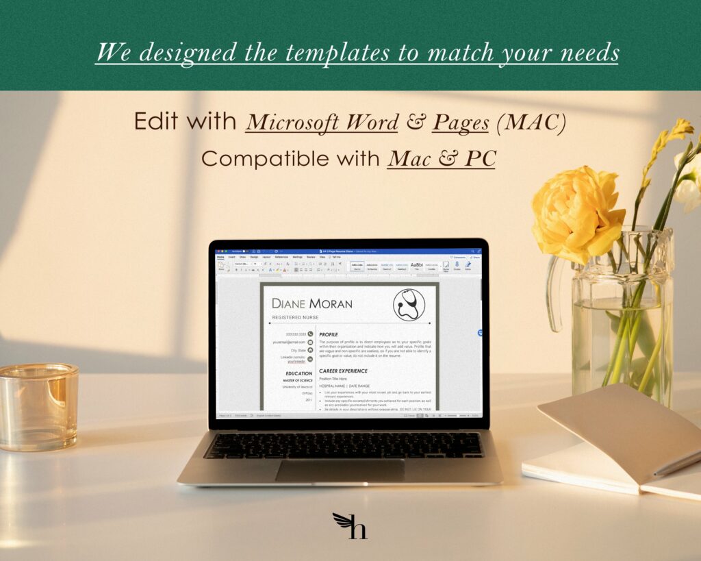Nurse Resume Template Bundle - Diane – MasterBundles