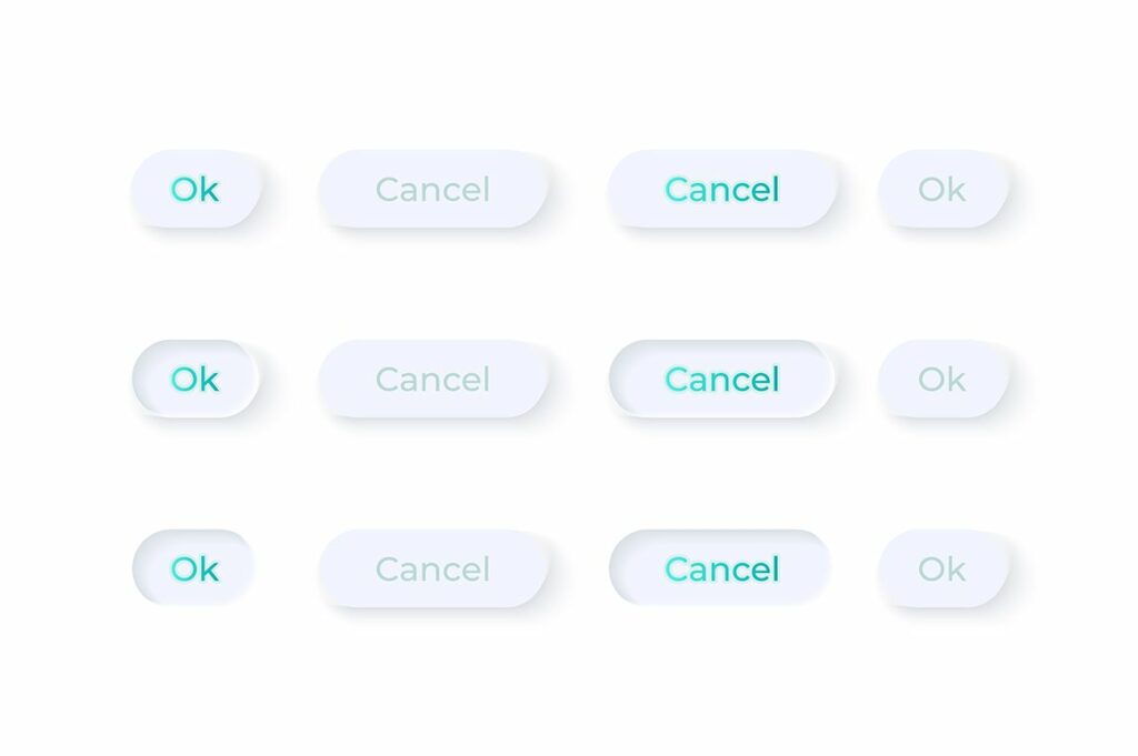 Confirmation buttons UI elements kit – MasterBundles