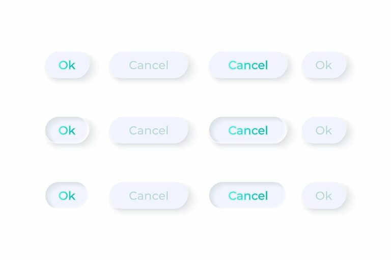 Confirmation buttons UI elements kit – MasterBundles