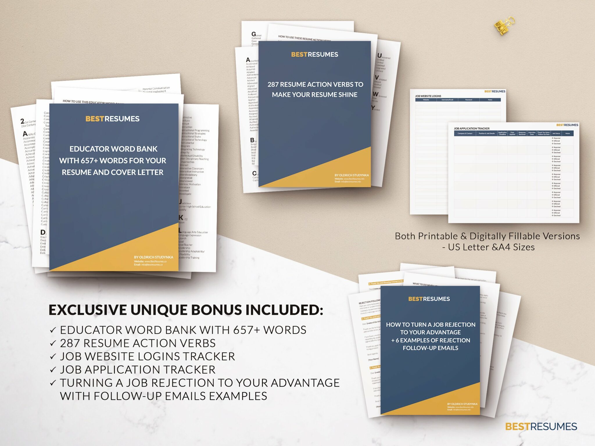 Modern Resume Template for Teachers – MasterBundles