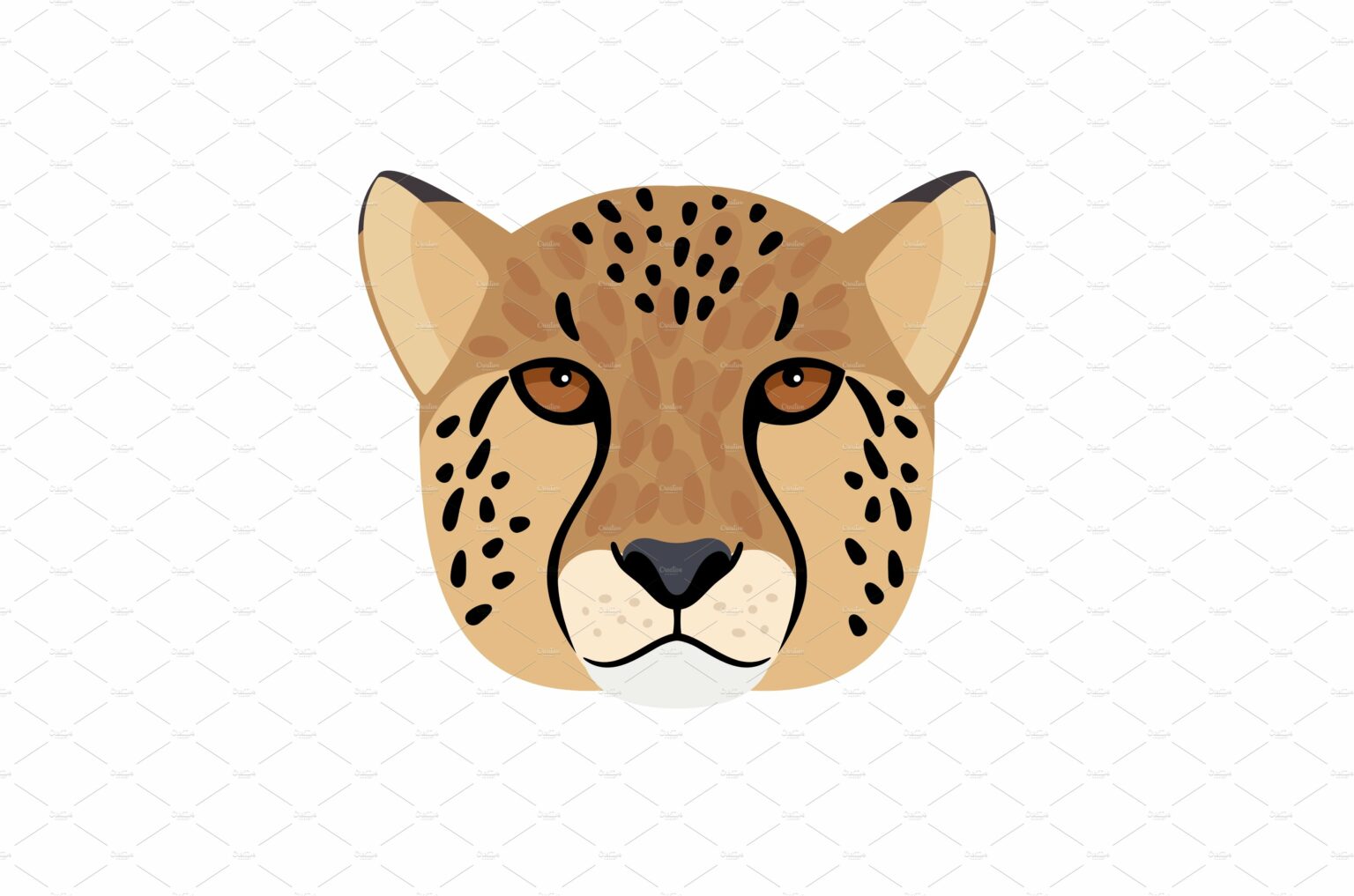 Cheetah head icon – MasterBundles