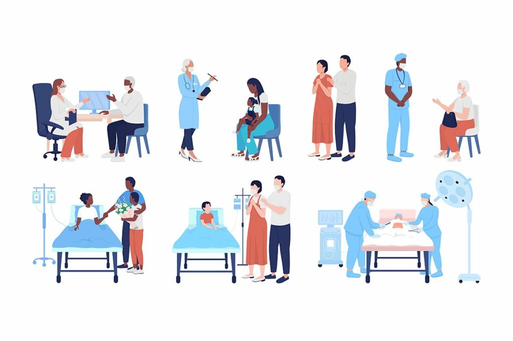 Hospital procedures character set – MasterBundles