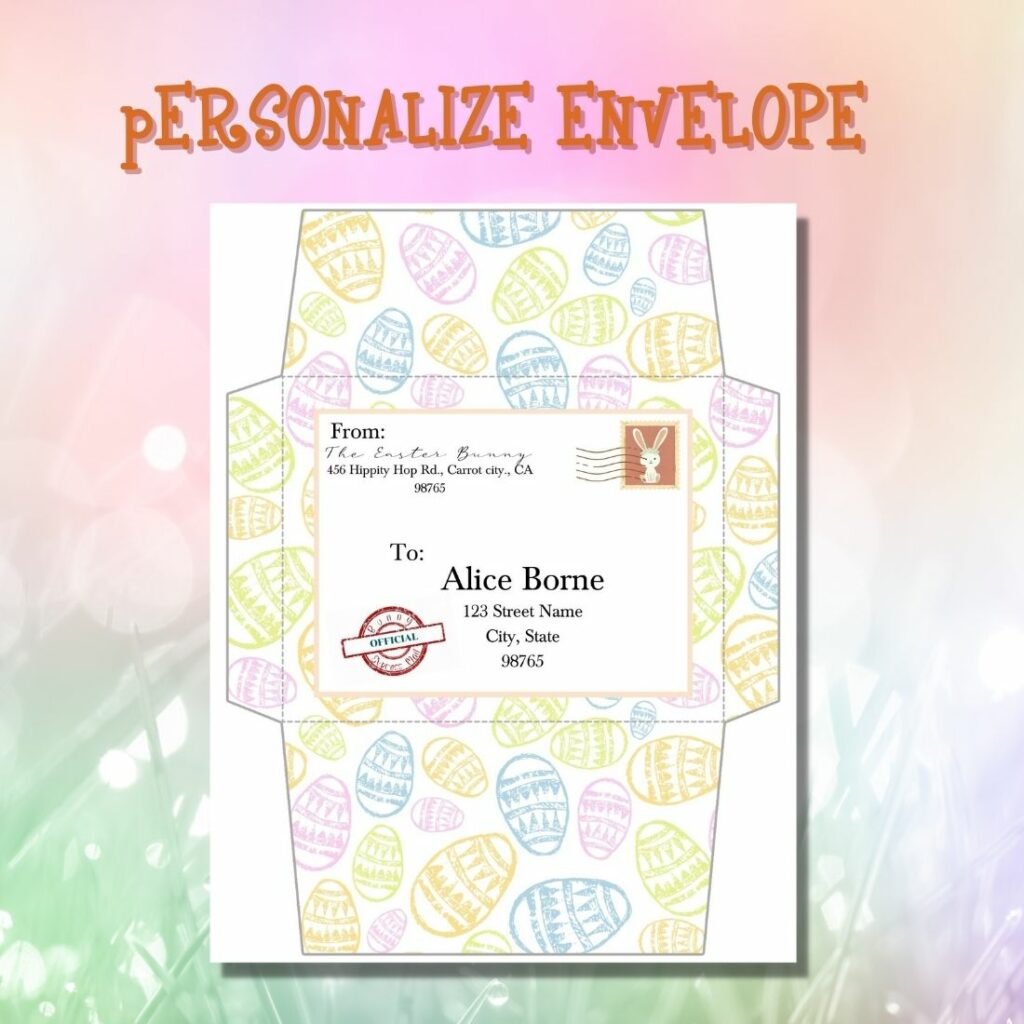 Editable Easter Bunny Letter & Certificates - MasterBundles