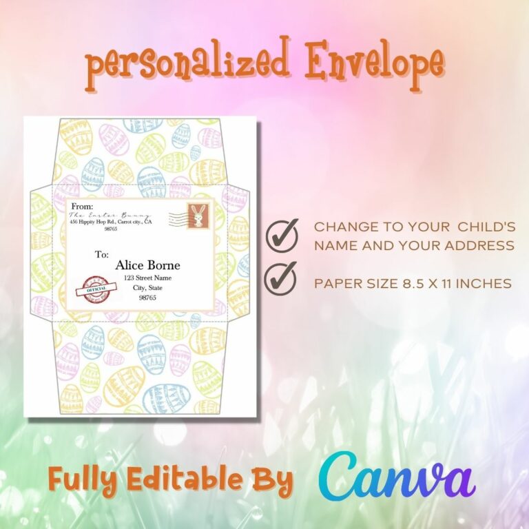 Editable Easter Bunny Letter & Certificates - MasterBundles