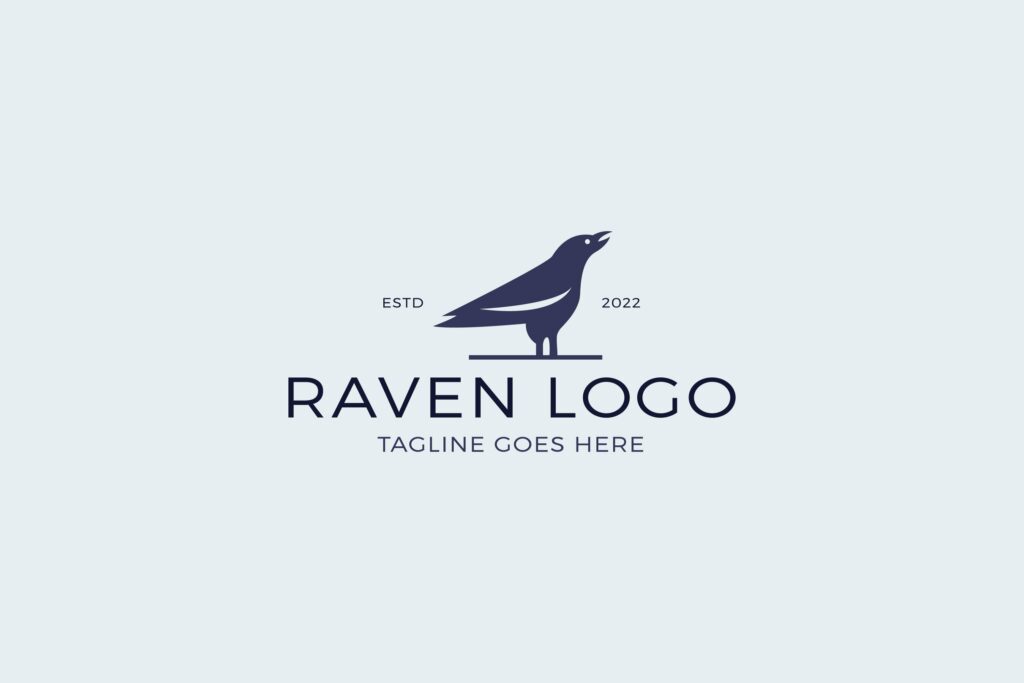 Raven Bird Logo Design – MasterBundles