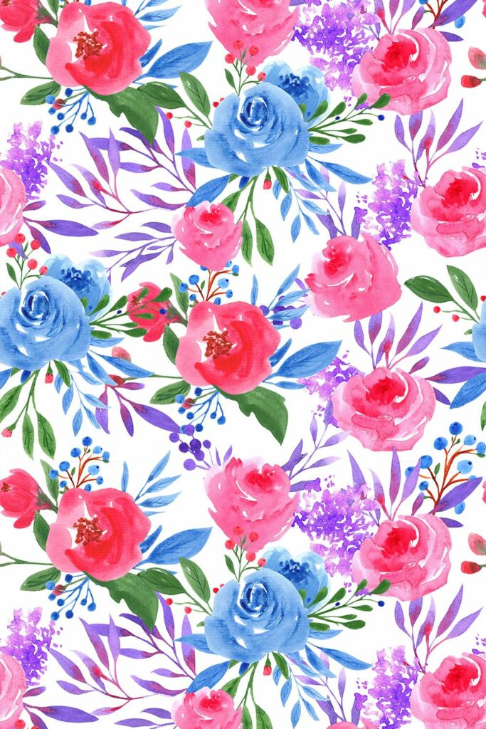 Blooming Garden spring Floral Patterns - MasterBundles