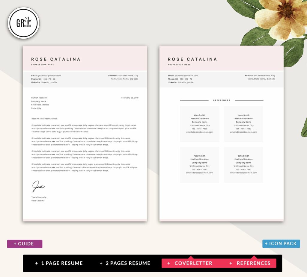 Professional Resume Template - Word – MasterBundles