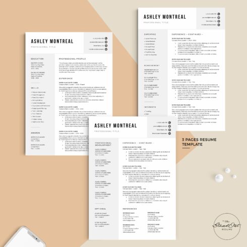 Resume/CV Template - ASHLEY – MasterBundles