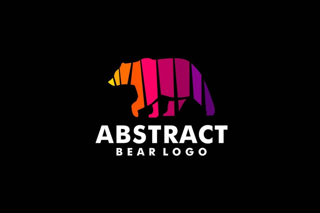 abstract bear logo - vector – MasterBundles