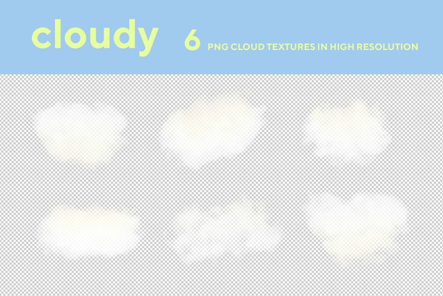 Cloudy - 6 PNG Cloud Textures – MasterBundles