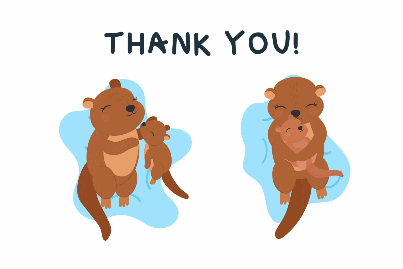 Cute Otter Clipart Illustration – MasterBundles