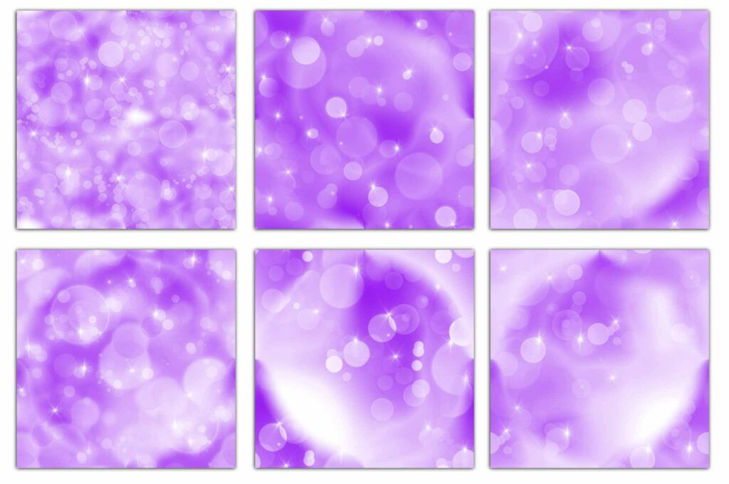 Seamless Purple Bokeh Digital Paper – MasterBundles