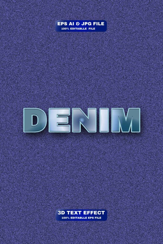 Denim Background,3d text effect, text effect, 3d text, typography ...