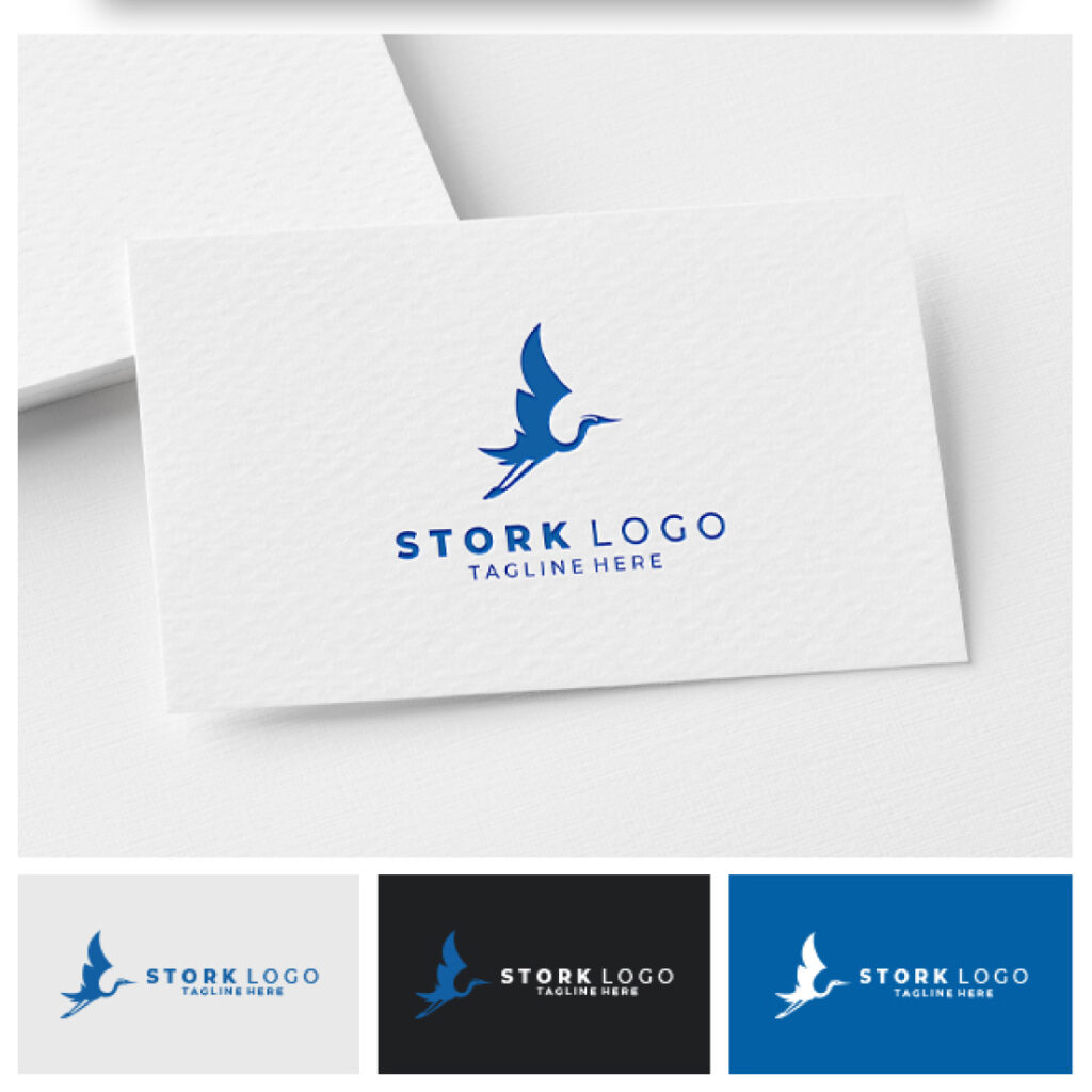 Stork Logo Design - MasterBundles