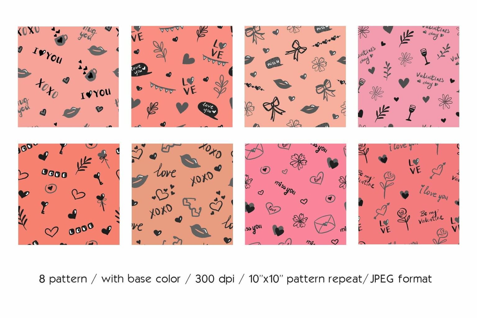 Peachy Pink Minimal Seamless Pattern - MasterBundles