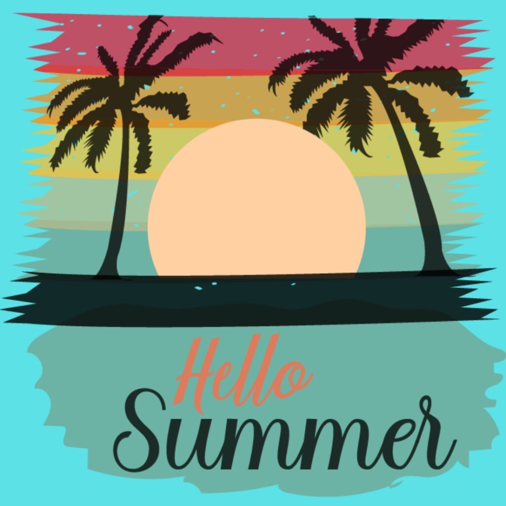 Hello Summer High Resolution T Shirt Design - MasterBundles