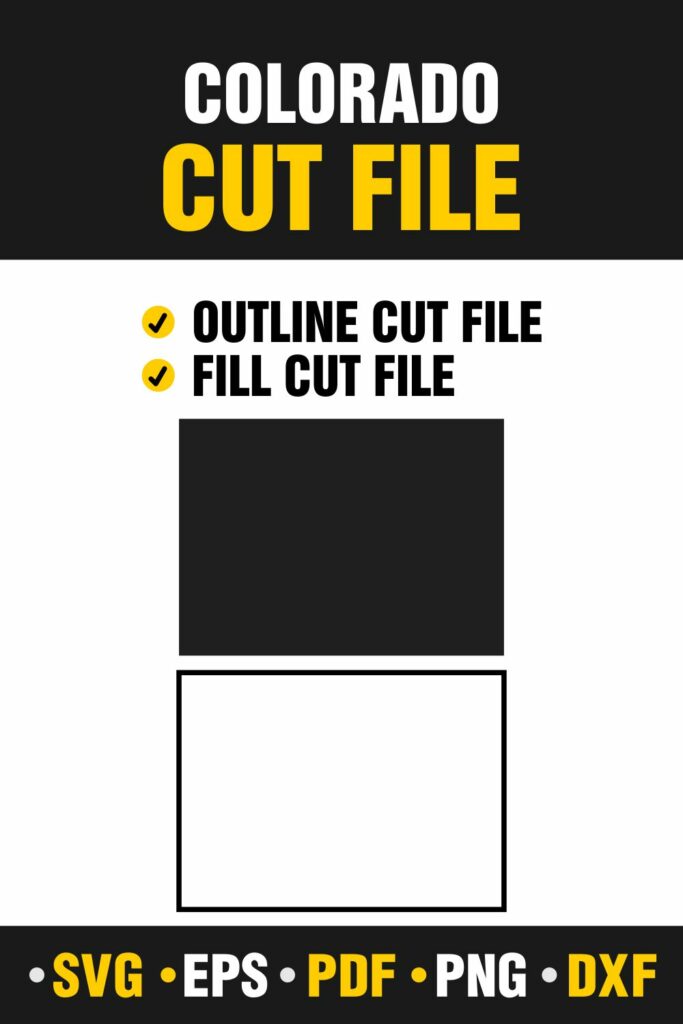 Colorado Map SVG, PNG, PDF, EPS & DXF - Colorado Vector Files - Perfect ...