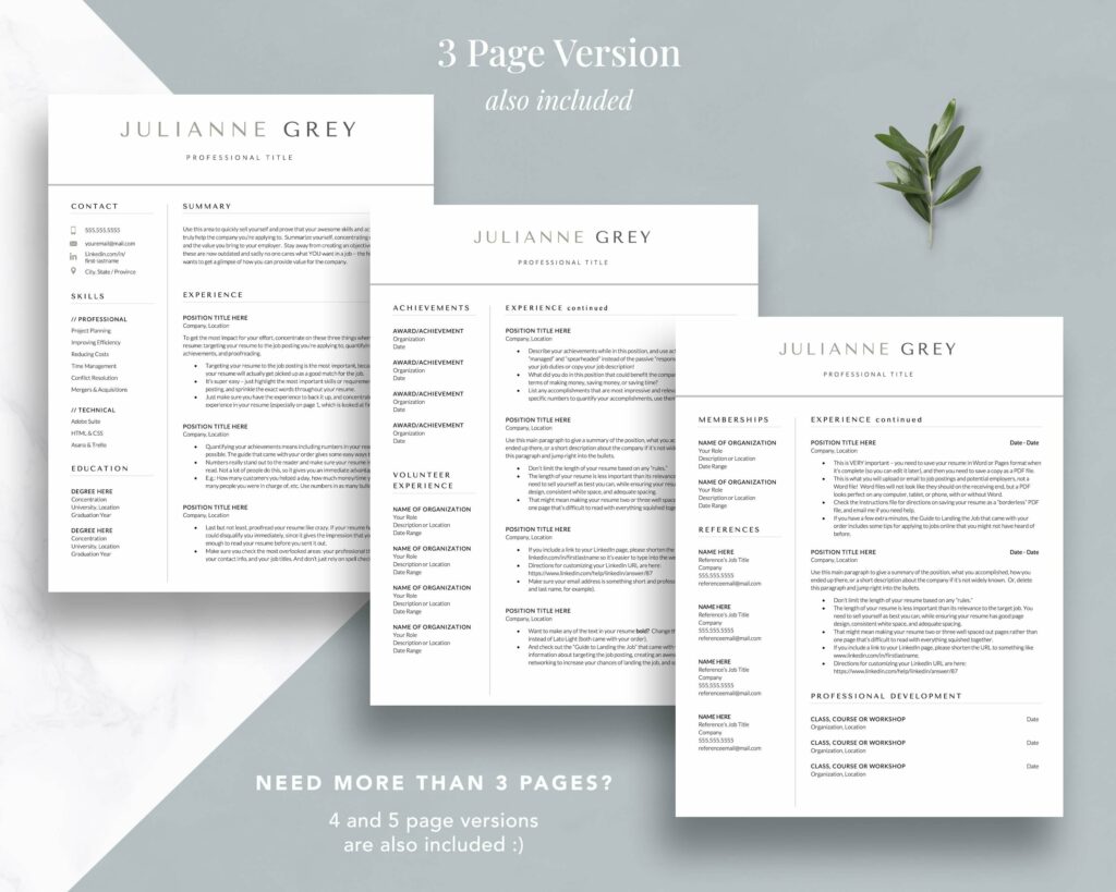Best Resume Template for Google Docs – MasterBundles