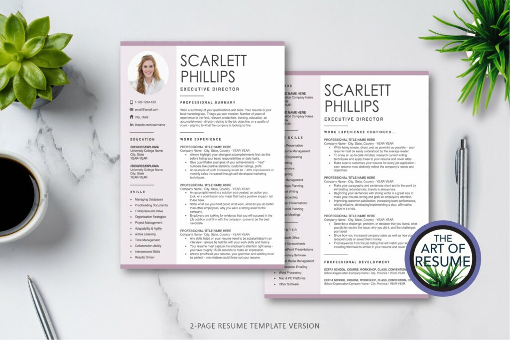 Creative Resume with Photo Picture – MasterBundles
