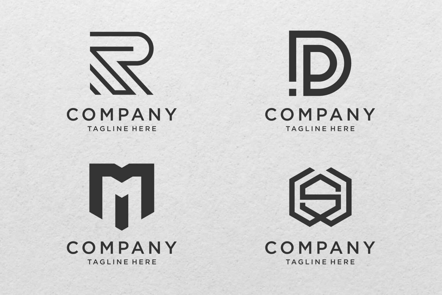 Set of monogram logo design. PART 4 – MasterBundles