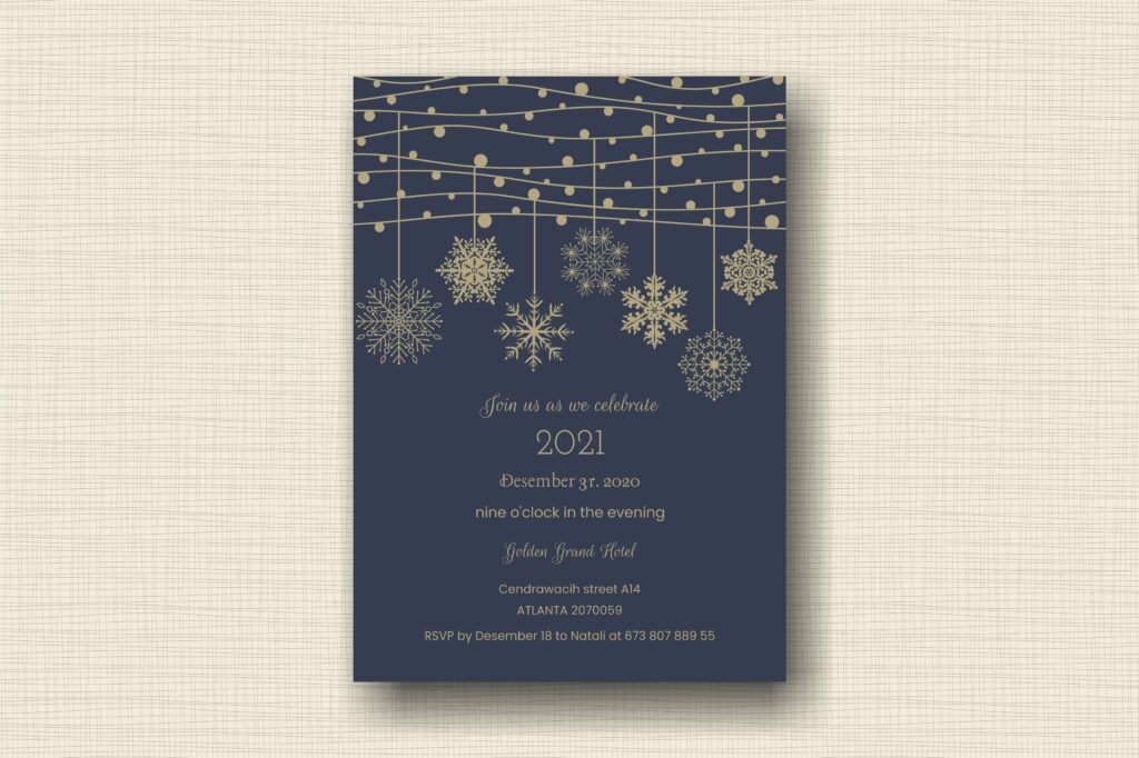 New year invitation set – MasterBundles