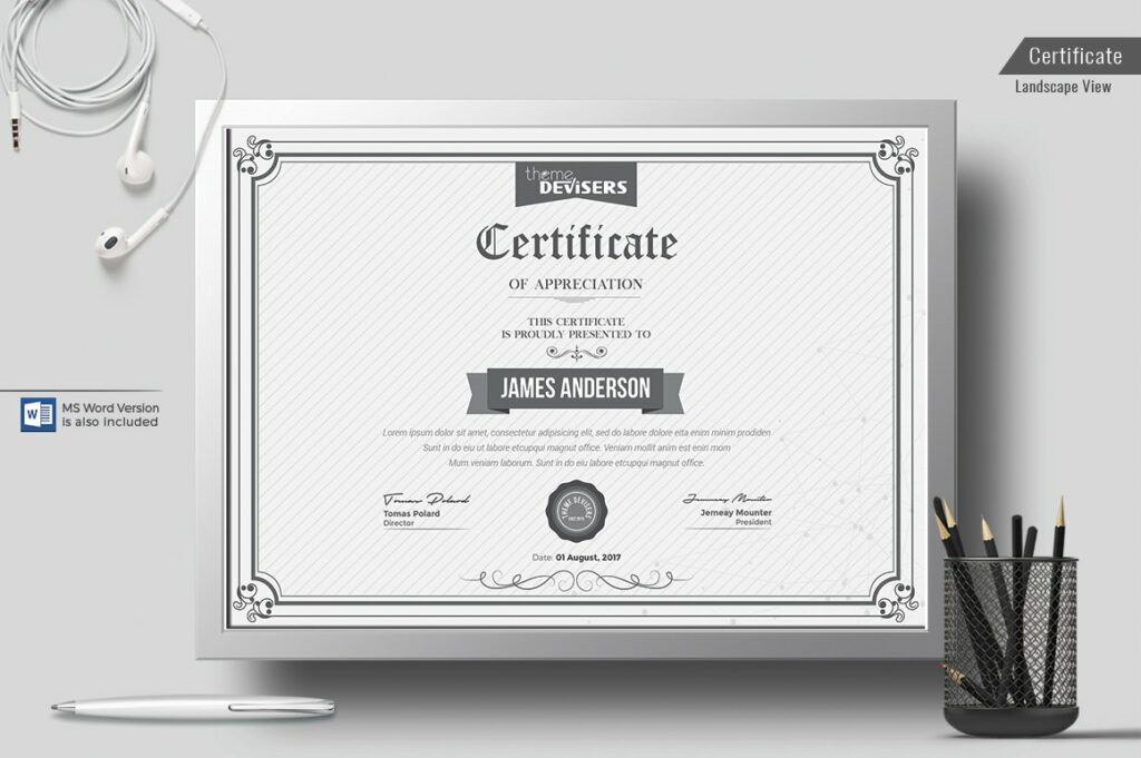 Certificate – MasterBundles