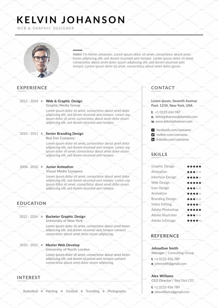 Resume/CV - KJ – MasterBundles