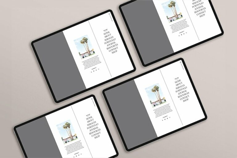 Elegant Showit Pop Out Menu – MasterBundles