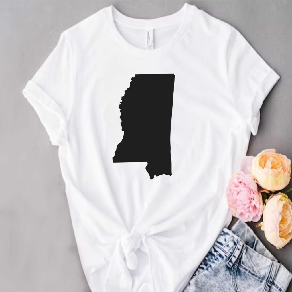 Mississippi Map SVG, PNG, PDF, EPS & DXF - Mississippi Vector Files ...