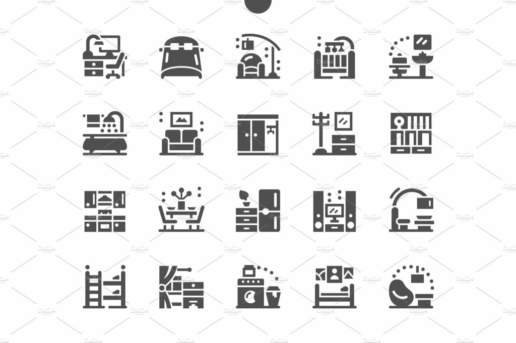 Home Room Types Icons – MasterBundles