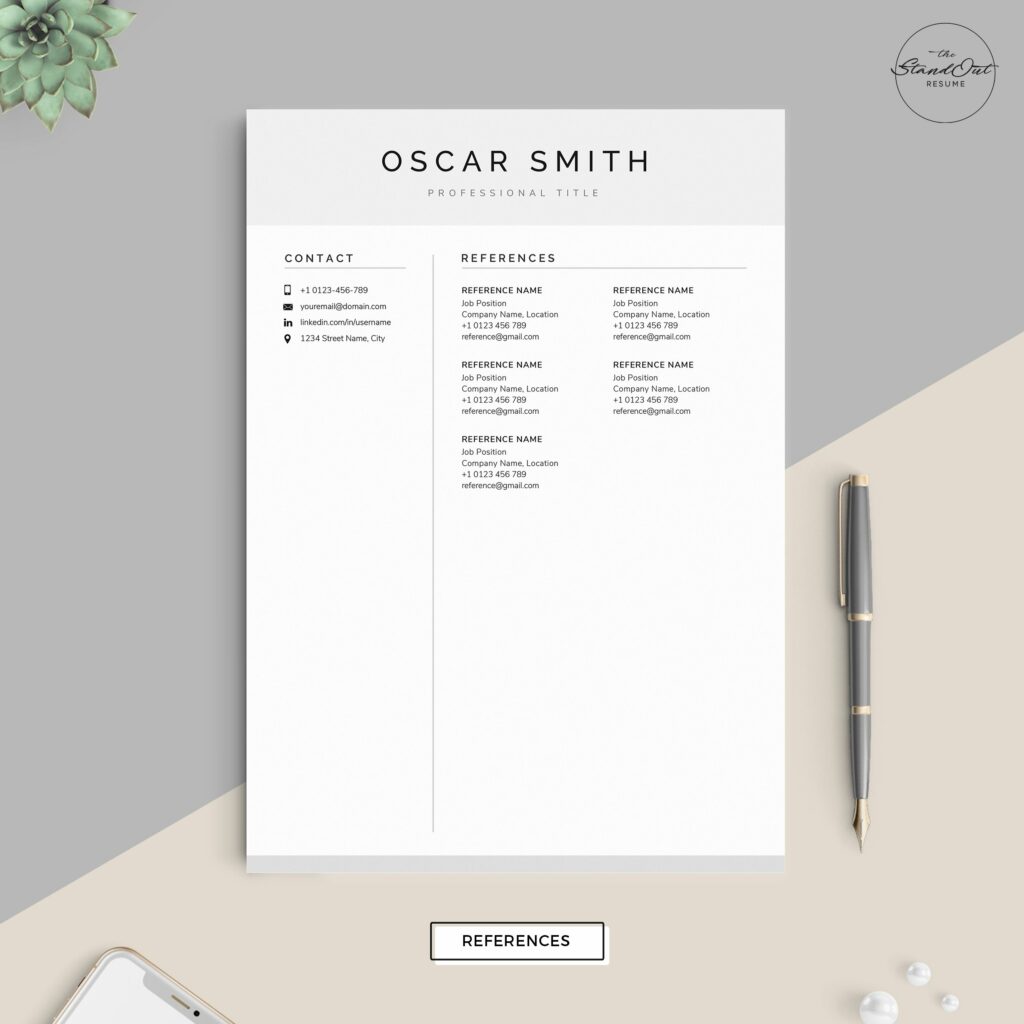 Resume/CV Template - OSCAR – MasterBundles