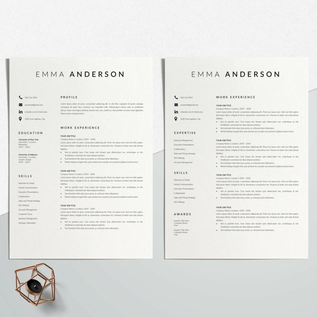 Simple Resume Template – MasterBundles