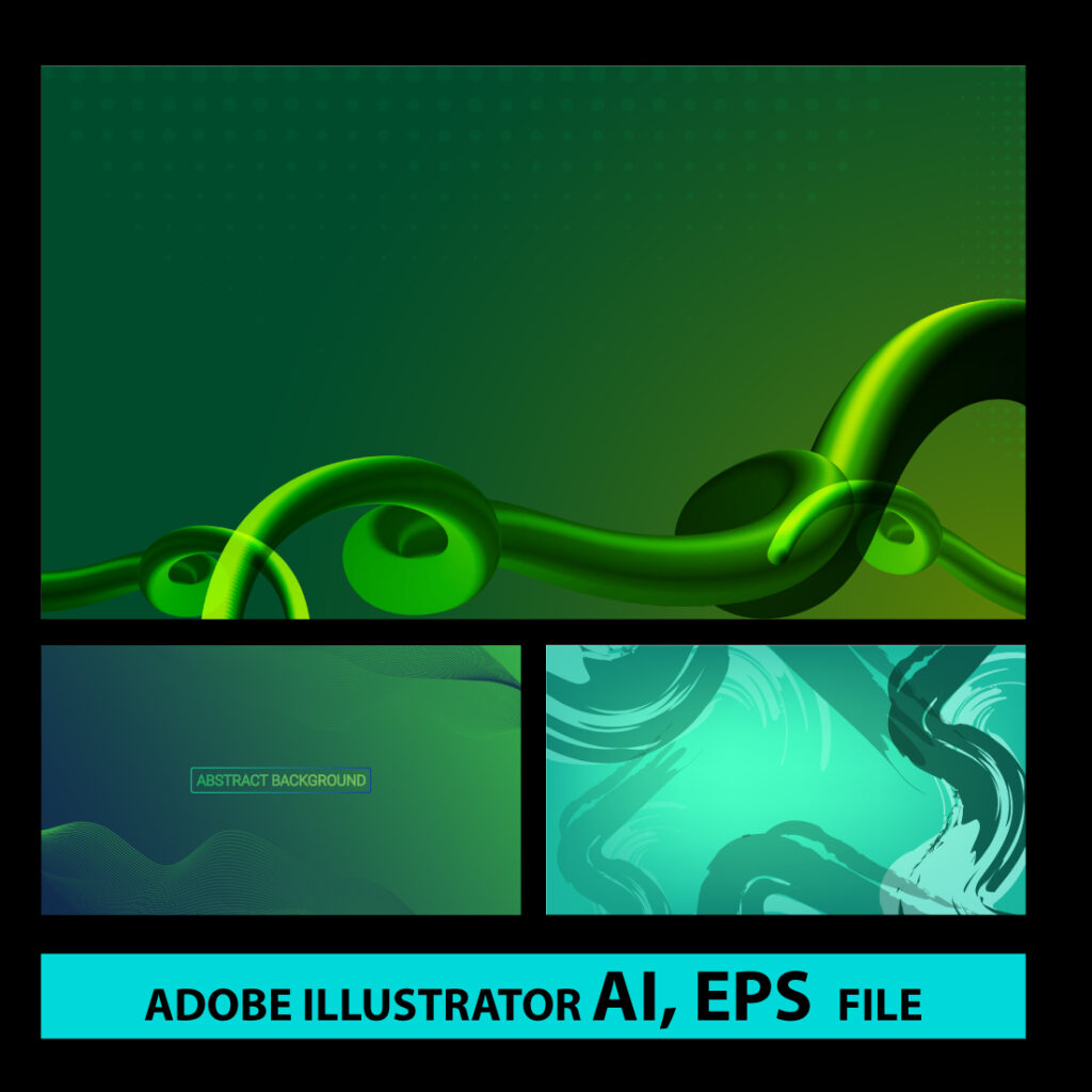 5 Color Abstract Background Design Bundle - MasterBundles