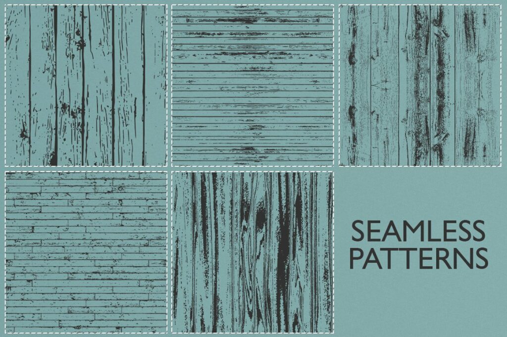 Woodgrain Textures Vector Patterns Masterbundles