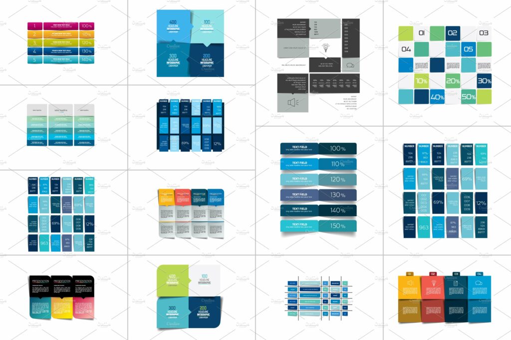 Big set of tables, schedules, banner – MasterBundles
