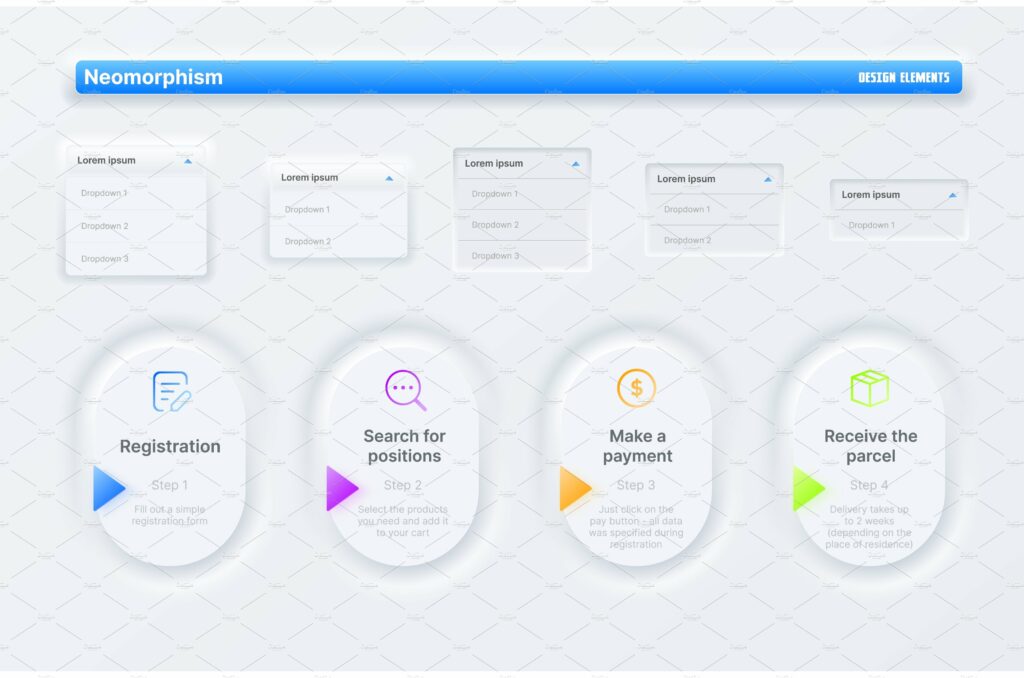 Neomorphic Ui interface buttons – MasterBundles