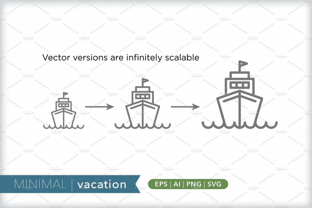 Minimal vacation icons – MasterBundles