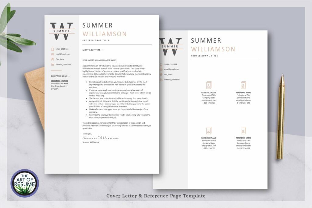 Modern Resume Template | CV Design – MasterBundles